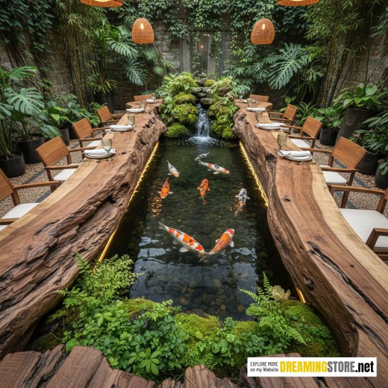 Top 4+ Wooden Koi Pond Dining Tables You’ll Want in Your Home