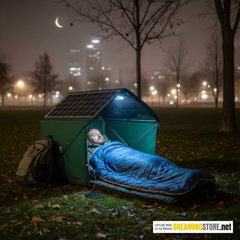 Backpack Bed with Solar Panels Made for Modern Nomads