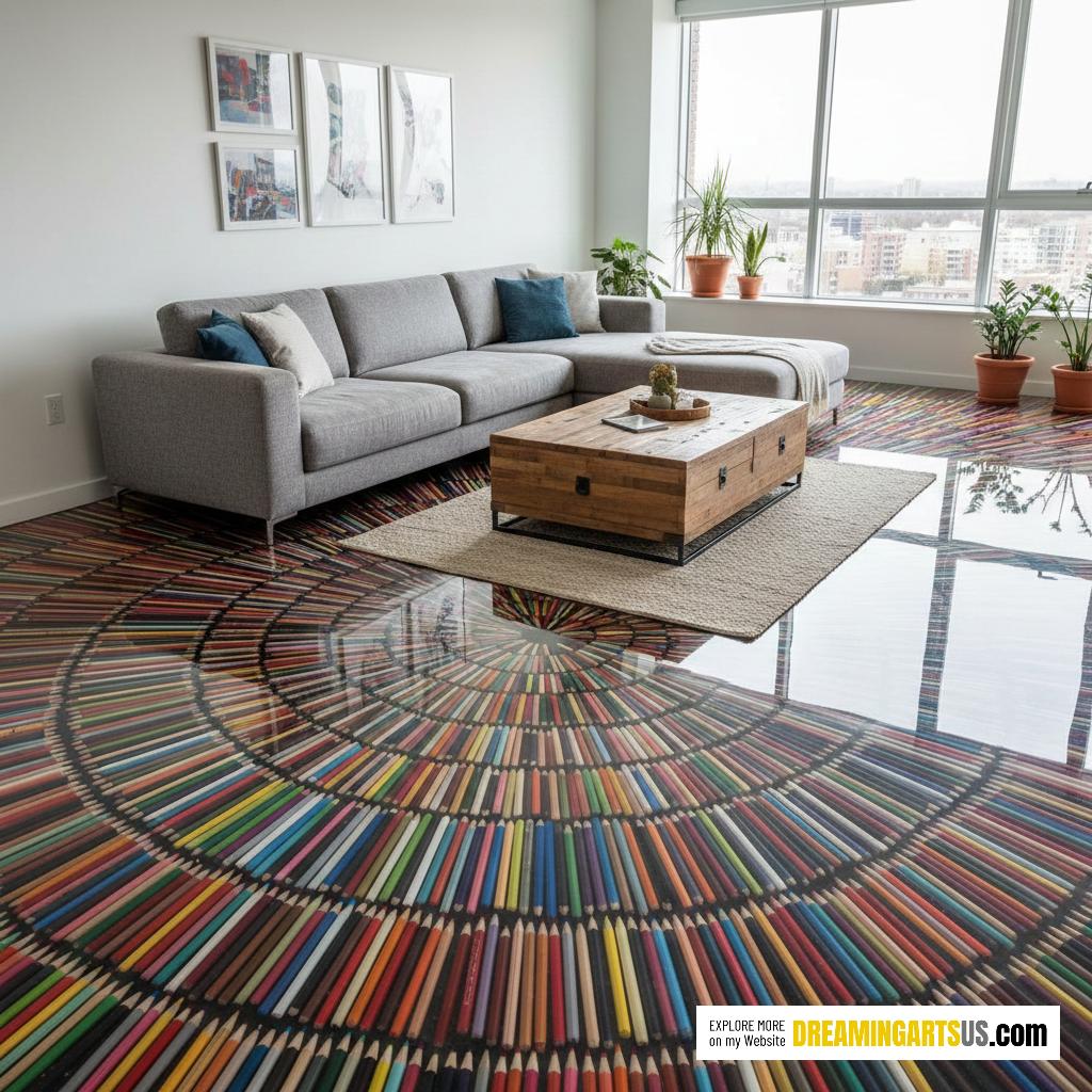 When Art Meets Resin: Exploring Colored Pencil Epoxy Floors