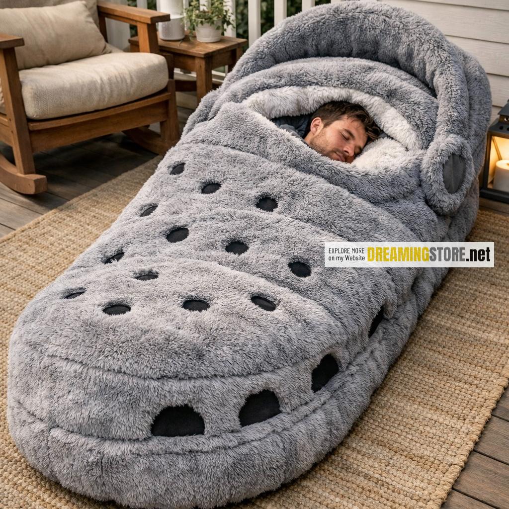 Crocs Shoes Sleeping Bag for Adults & Kids | Cozy, Quirky, Trendy